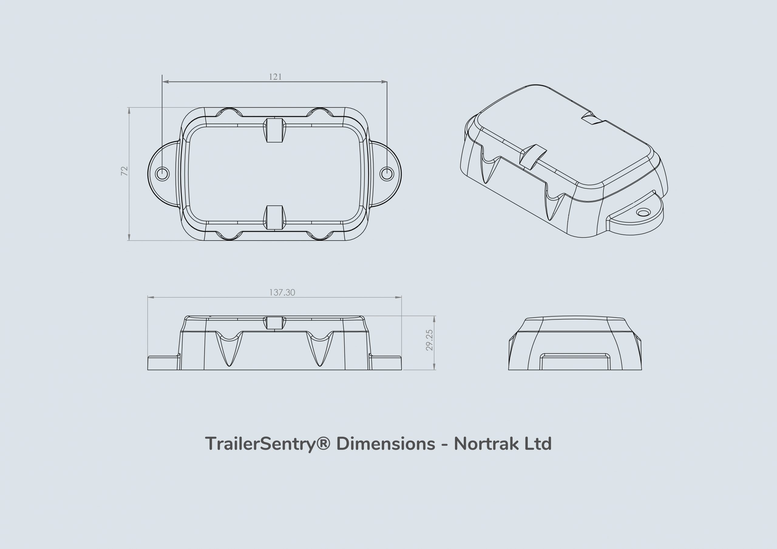 Nortrak Trailer Tracker - TrailerSentry GPS | Edwards Trailers