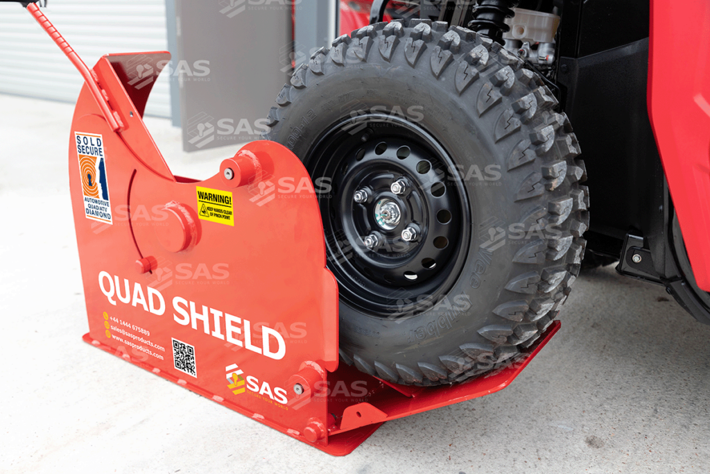 Quad Shield ATV/UTV Heavy Duty Wheelclamp | Edwards Trailers